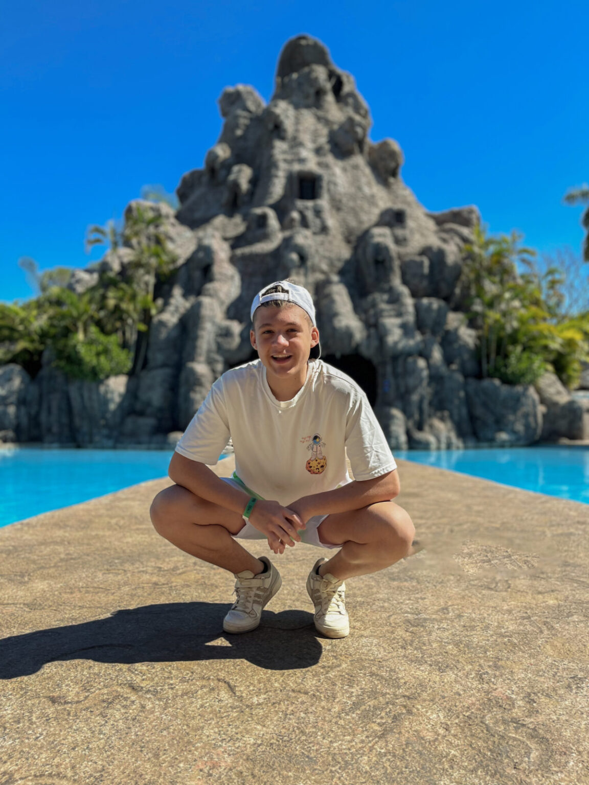 Gabriel Miller , Lara Fanganiello e Caio Rodrigues no Terra Parque